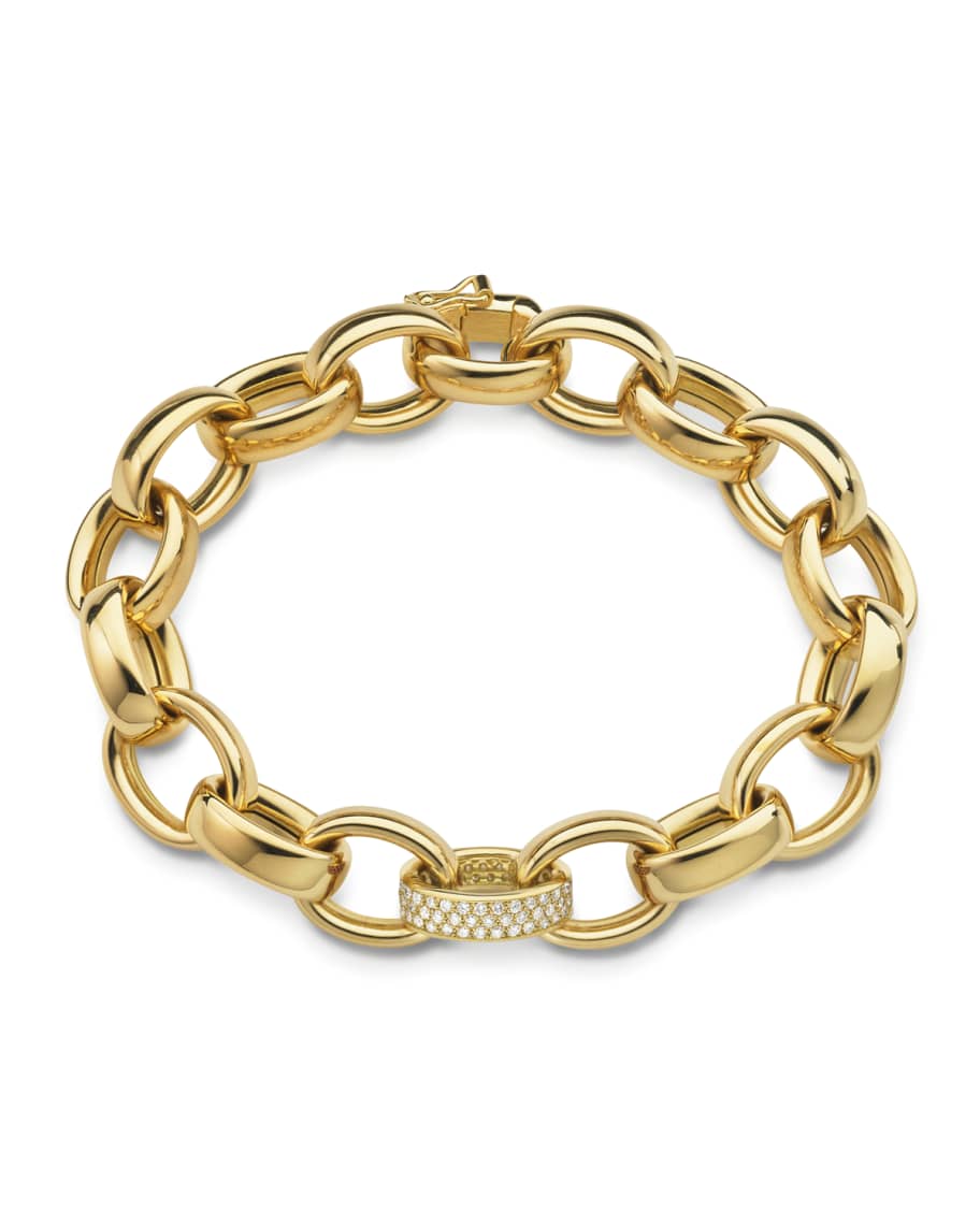Monica Rich Kosann 18K Yellow Gold Marilyn XL Ultra Bracelet with ...