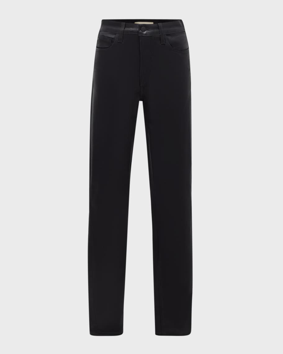 L'Agence Marguerite Coated Modal Denim High-Rise Skinny Jeans | Neiman ...