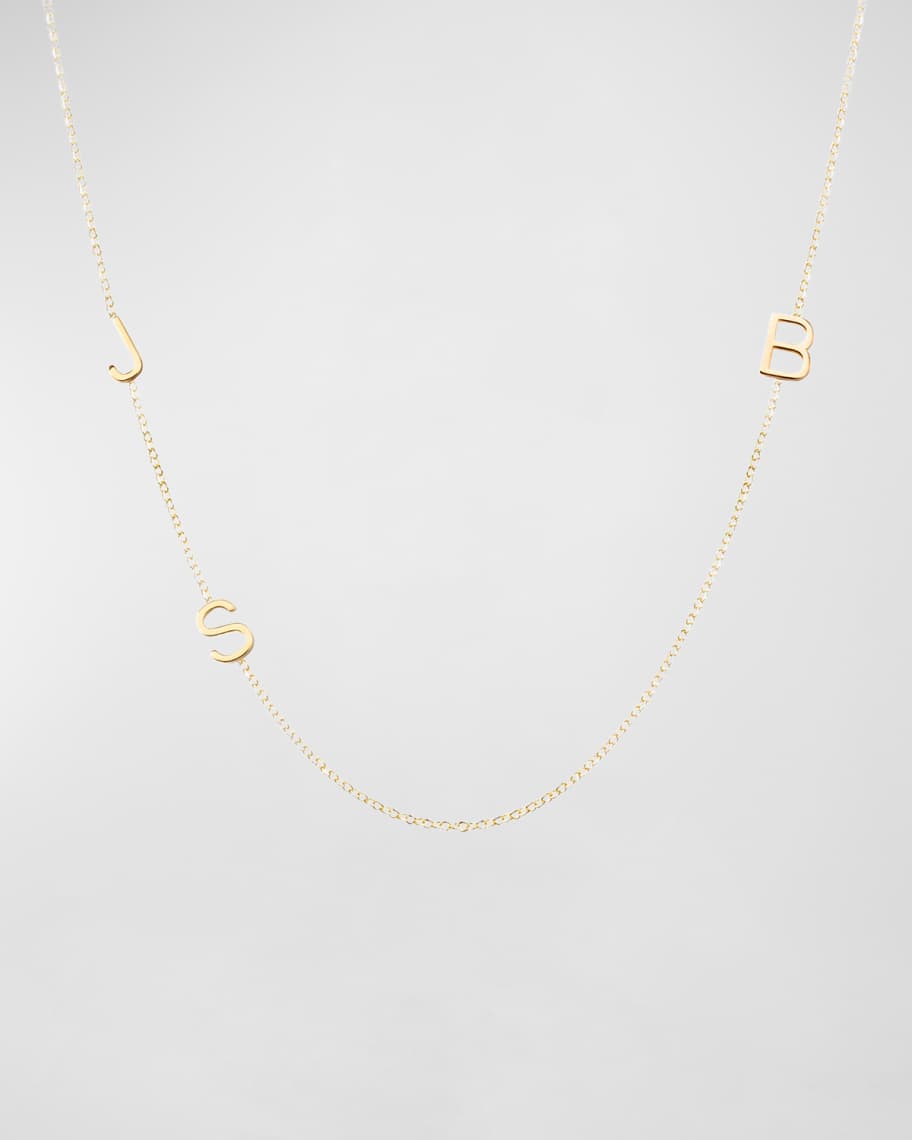Maya Brenner Designs Mini 3-Letter Personalized Necklace, 14k Yellow ...