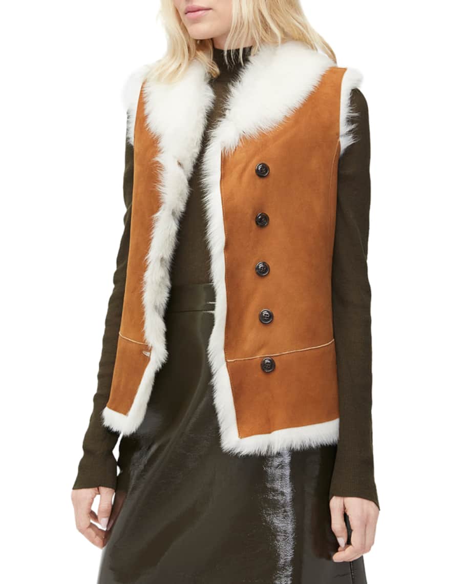 UGG Renee Reversible Vest in Shearling | Neiman Marcus