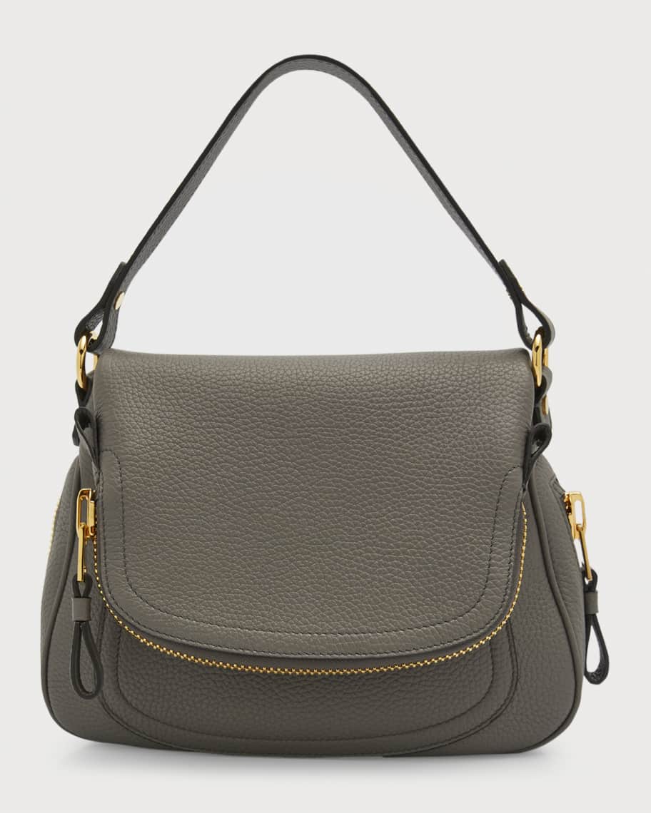 TOM FORD Jennifer Medium Double Strap Bag in Grained Leather | Neiman ...