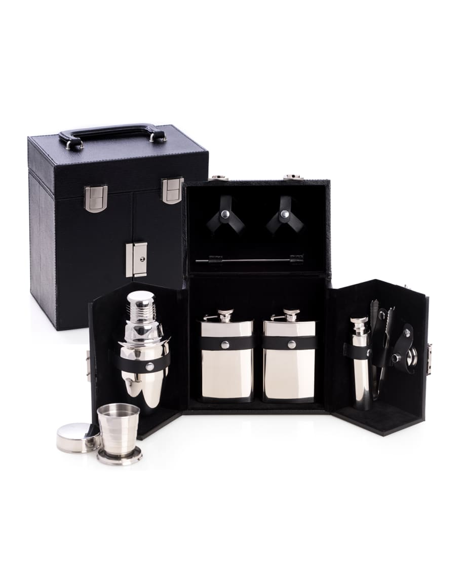 Bey-Berk 10-Piece Stainless Steel Bar Set | Neiman Marcus