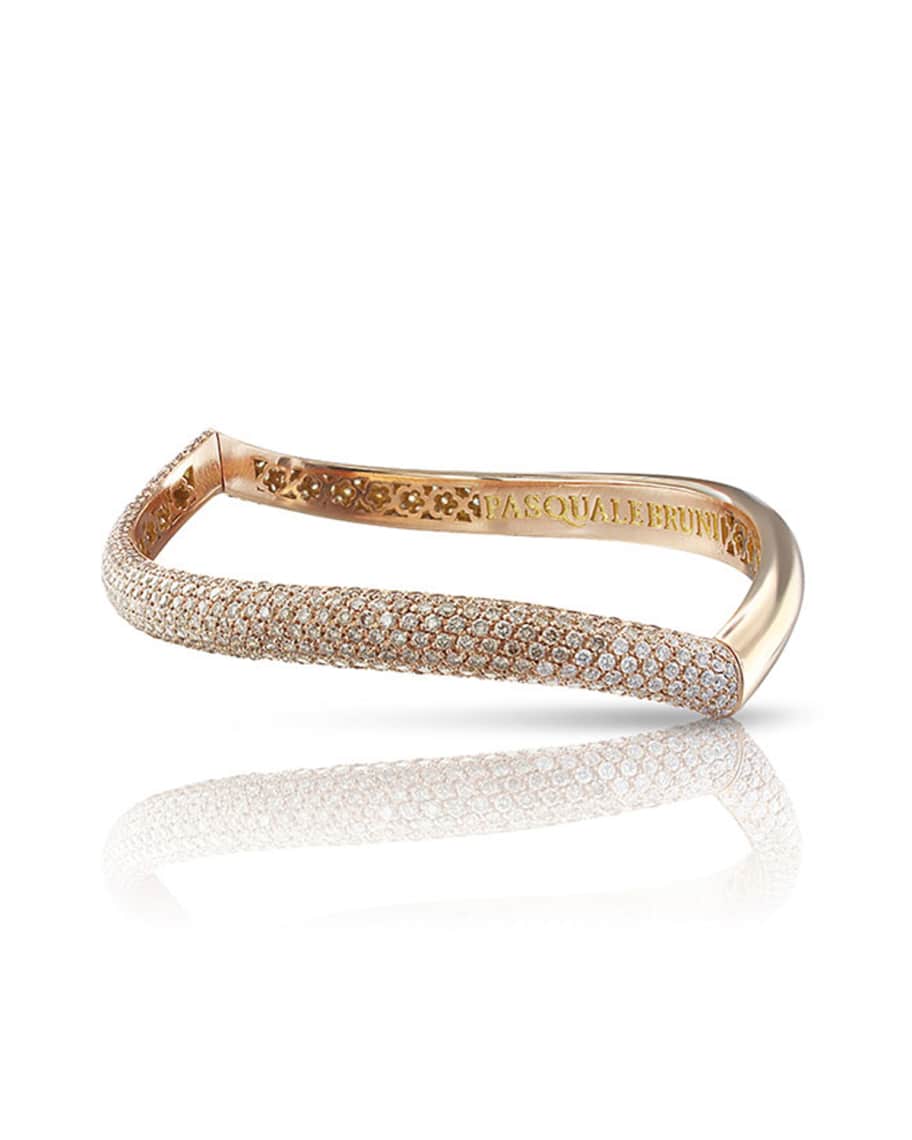 Pasquale Bruni 18k Rose Gold Touch Bracelet with Champagne and White ...