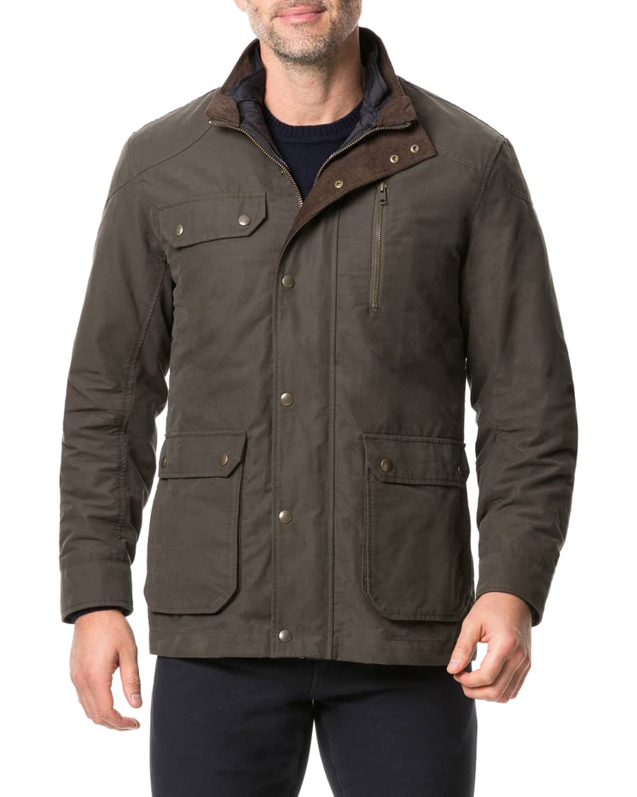 Rodd & Gunn Men's Harper Waxed Field Jacket | Neiman Marcus