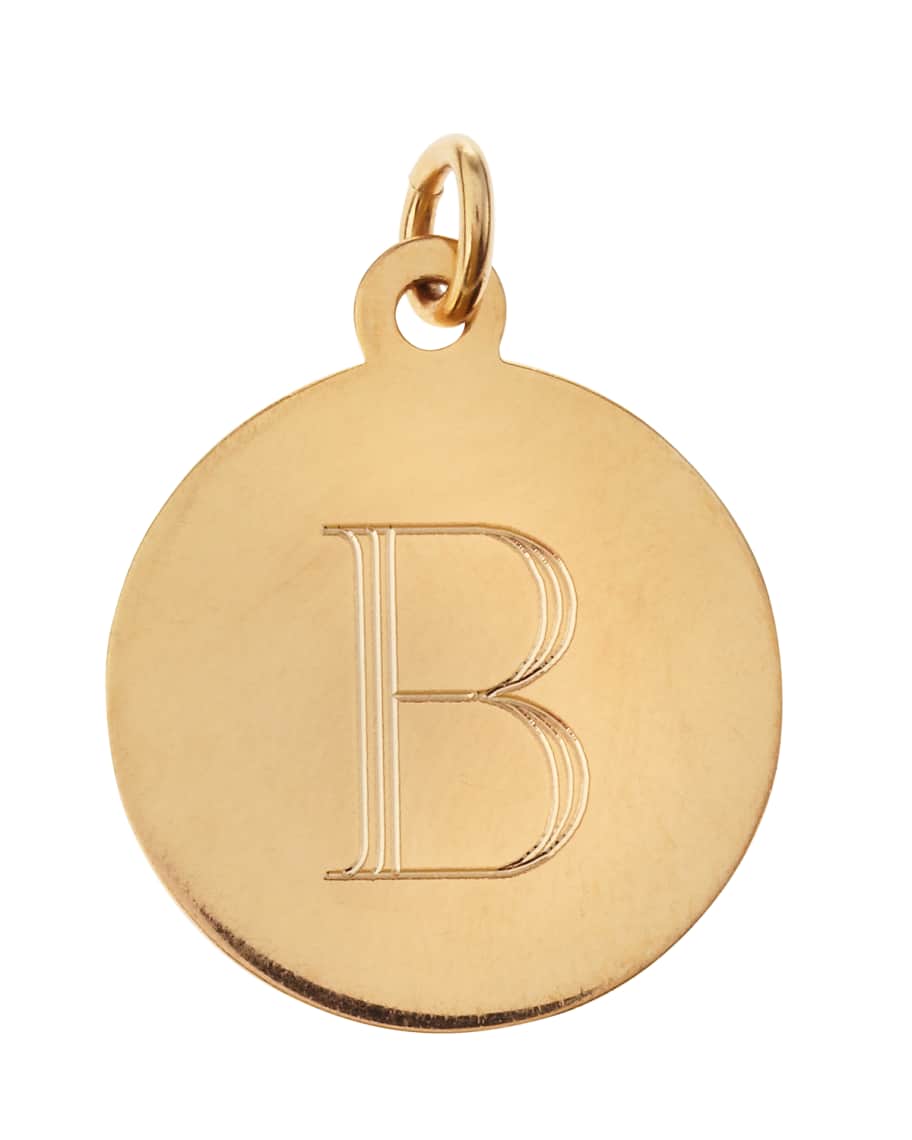 Sarah Chloe Sophia Block Initial Disc Charm | Neiman Marcus