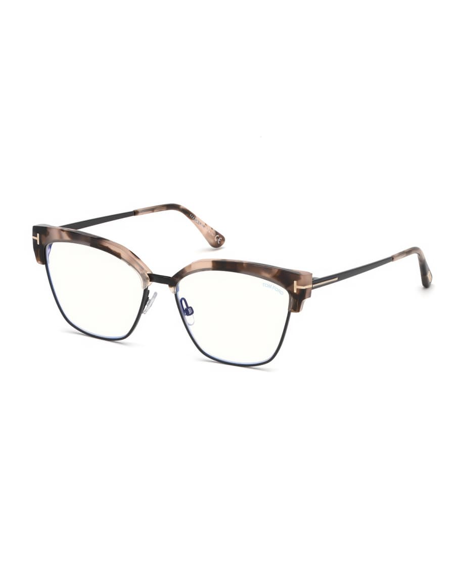 TOM FORD Cat-Eye Acetate & Metal Optical Frames | Neiman Marcus