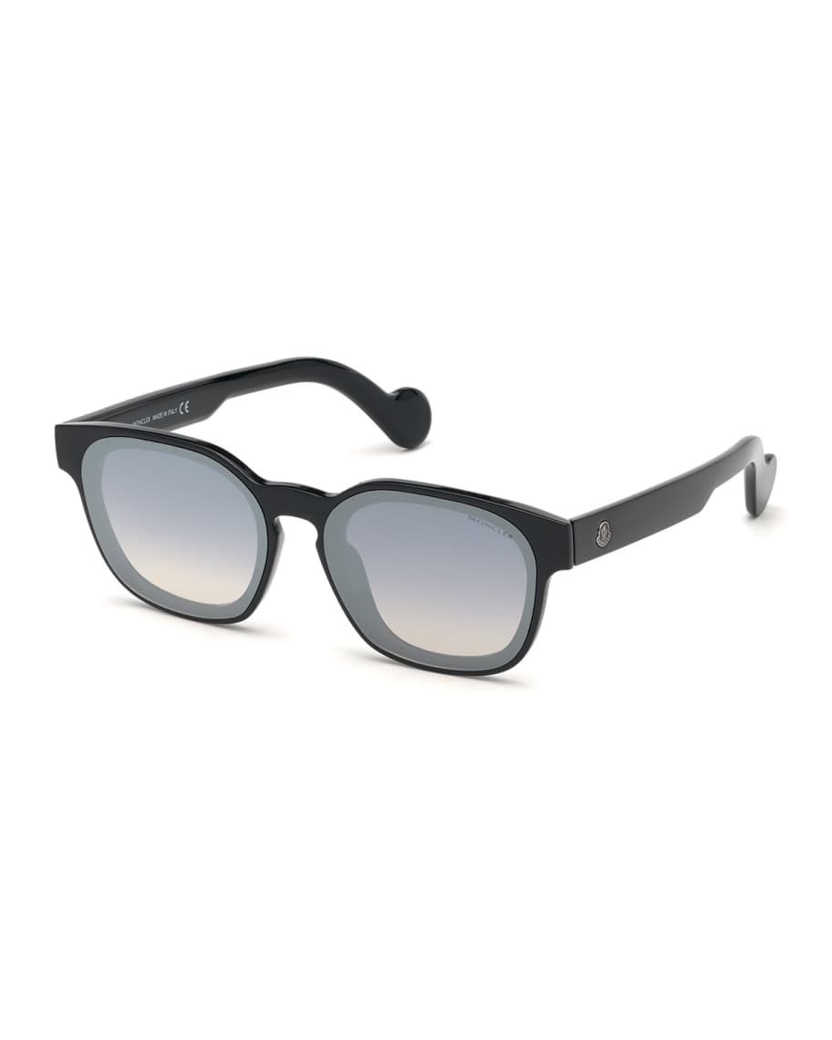 Moncler Lunettes Mirrored Rectangle Sunglasses | Neiman Marcus