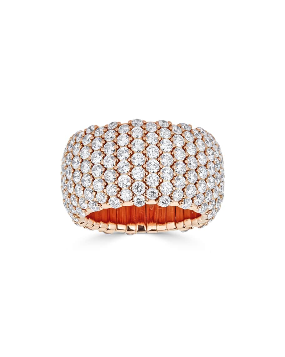ZYDO Stretch 18k Rose Gold Diamond Ring, 3.25tcw | Neiman Marcus