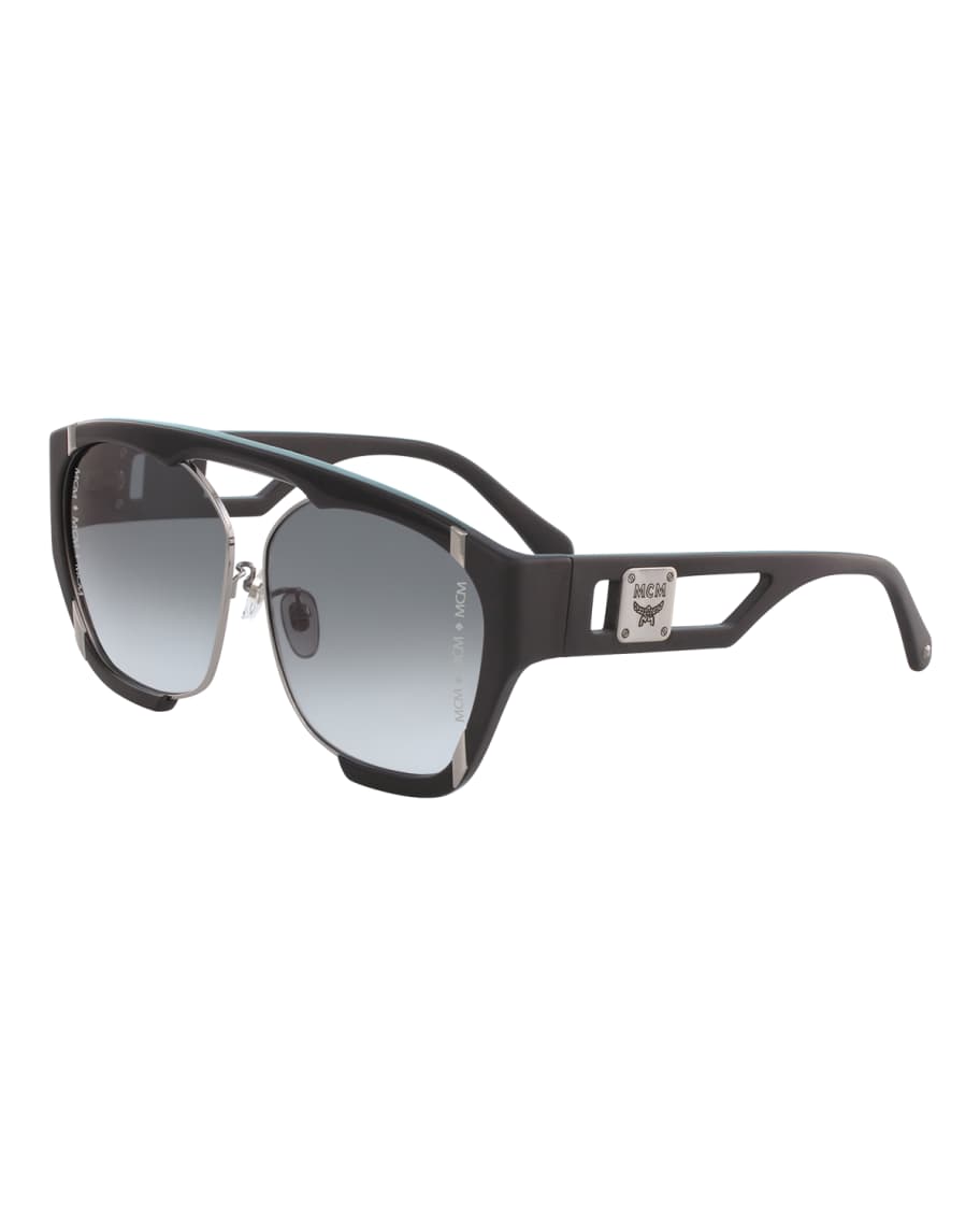 MCM Acetate & Metal Aviator Sunglasses | Neiman Marcus