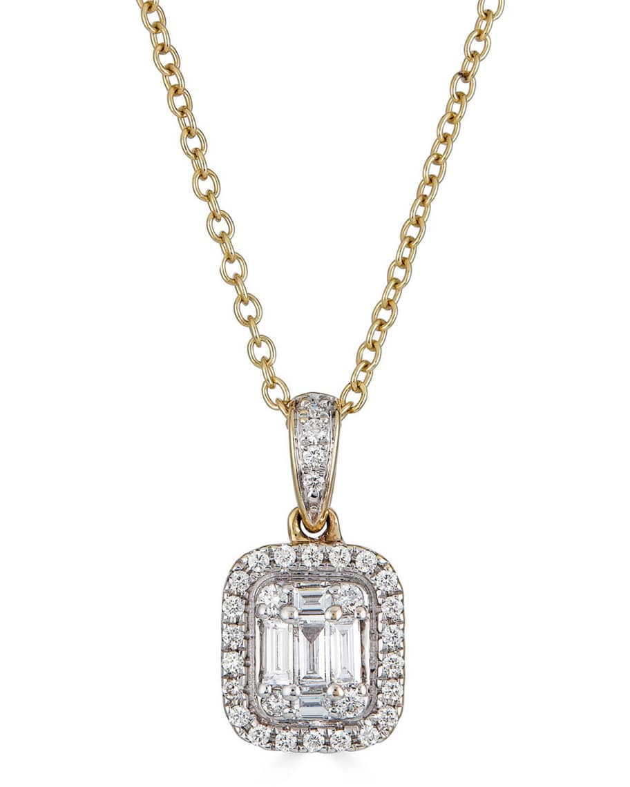 ZYDO Mosaic 18k Yellow Gold Diamond Pendant Necklace | Neiman Marcus