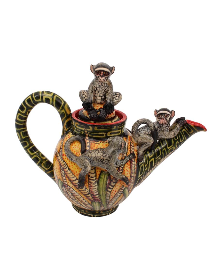 Ardmore Ceramic Art Monkey Teapot | Neiman Marcus