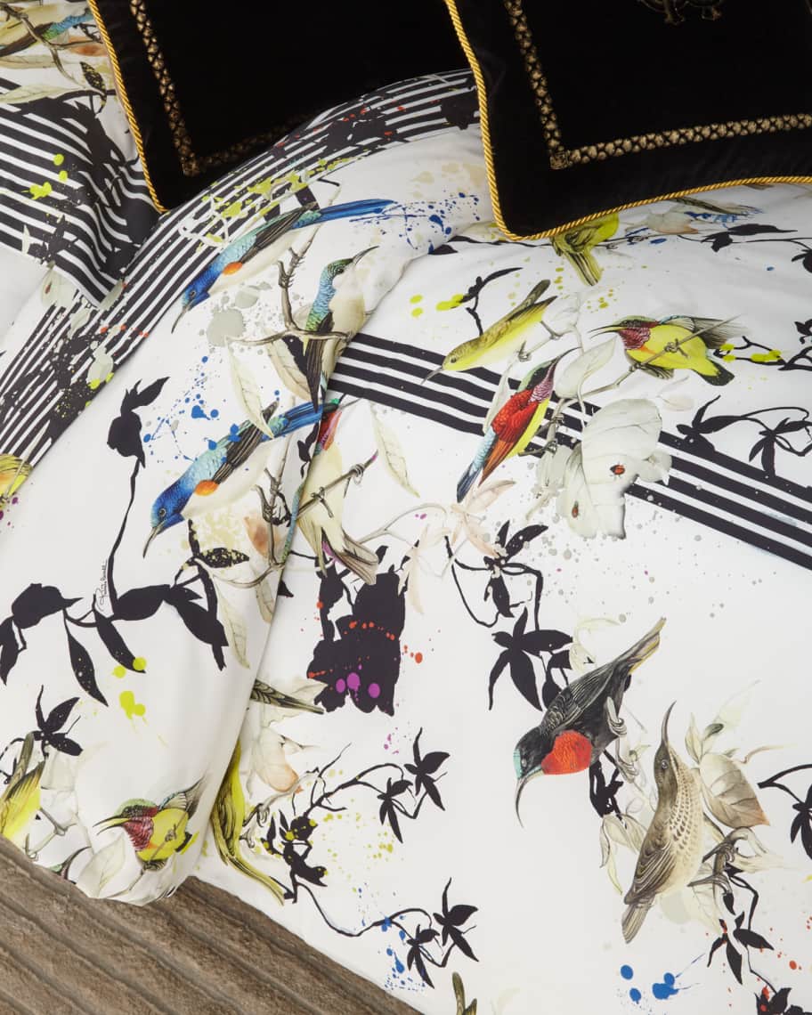 Roberto Cavalli Birds Ramage Duvet Cover | Neiman Marcus