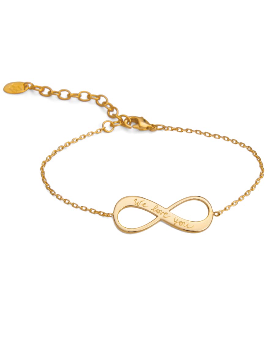 Merci Maman Personalized Infinity Chain Bracelet | Neiman Marcus