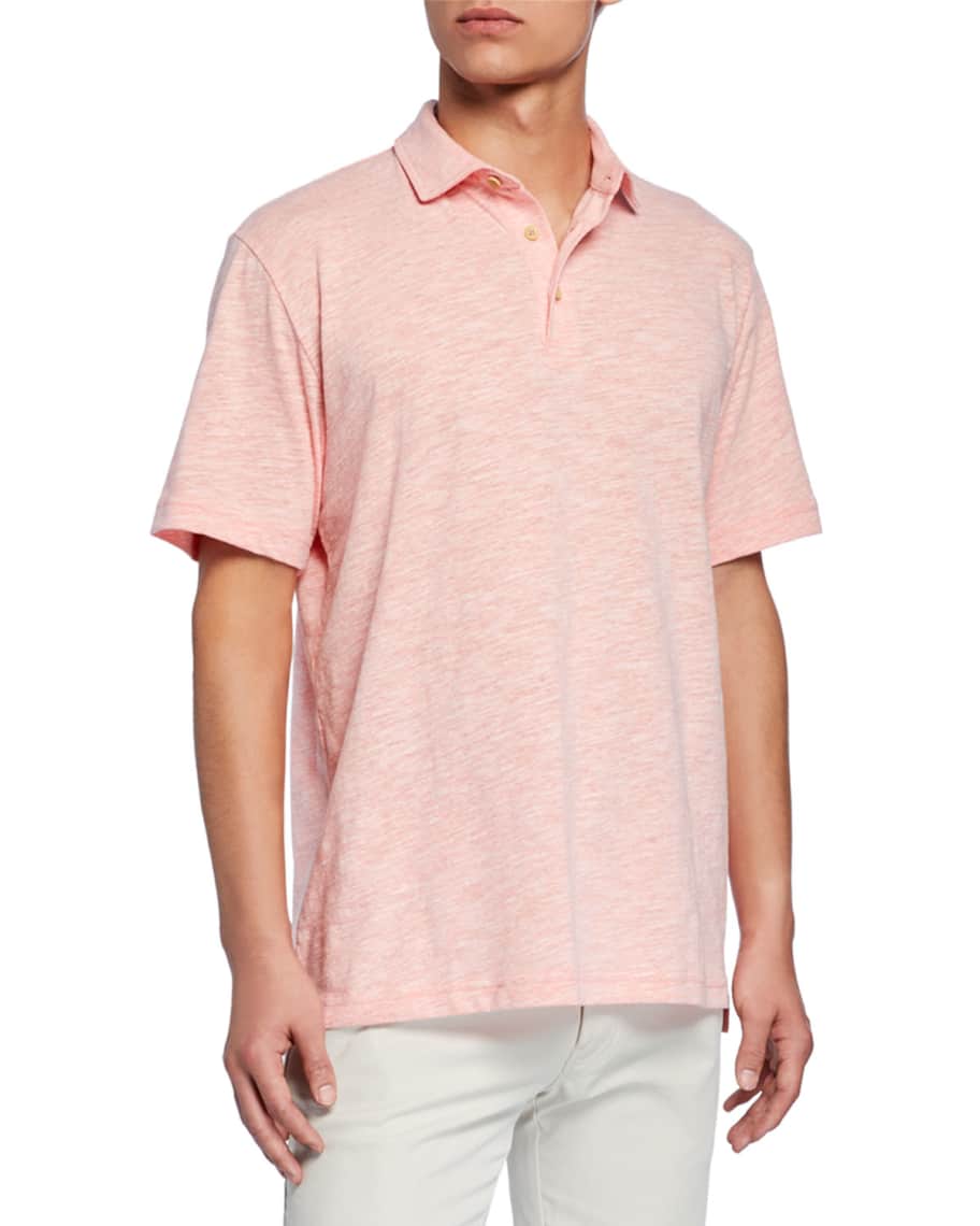 Peter Millar Men's Seaside Slub Polo Shirt | Neiman Marcus