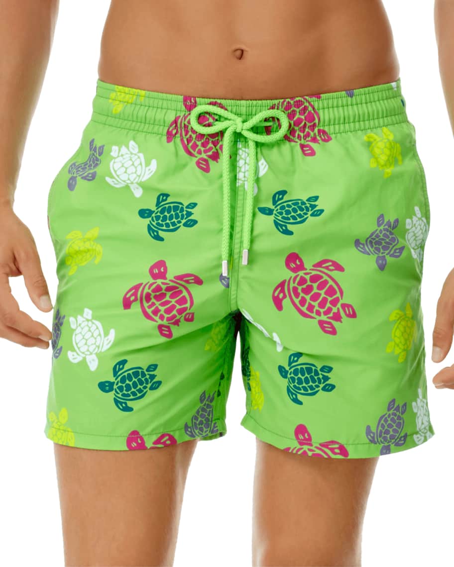 Vilebrequin Mens Moorea Turtles Swim Trunks Neiman Marcus