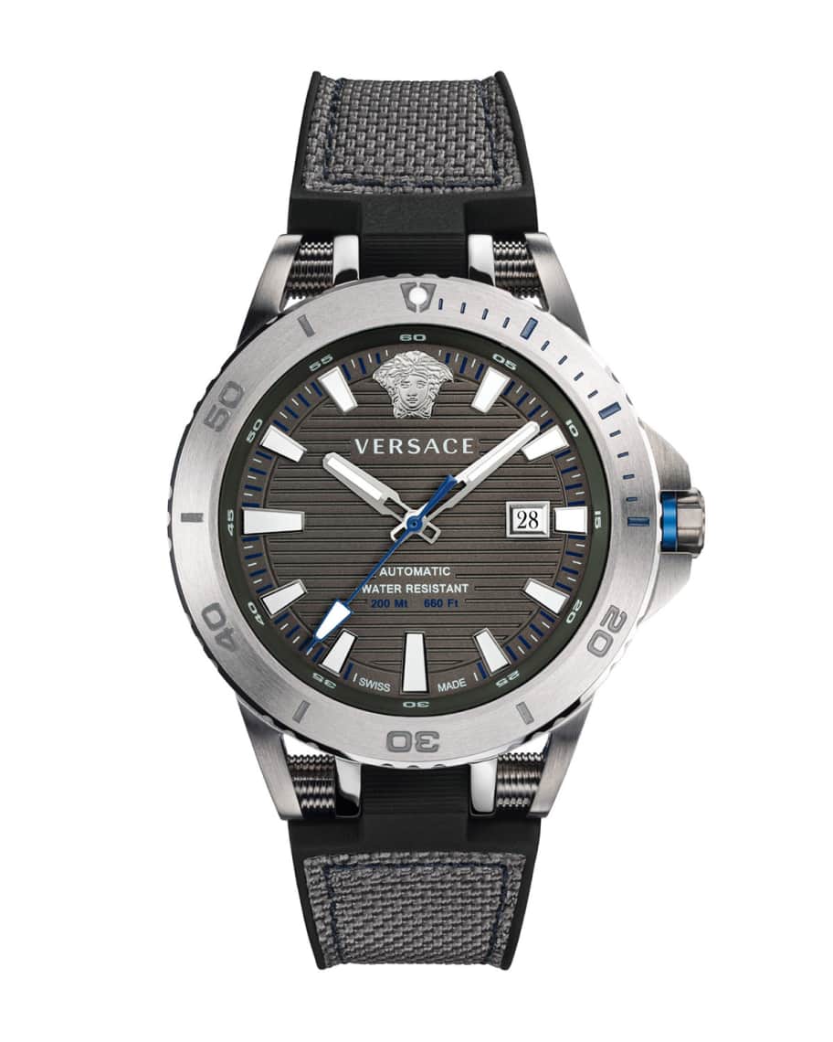 Versace Men's Sport Tech Diver Watch, Navy | Neiman Marcus