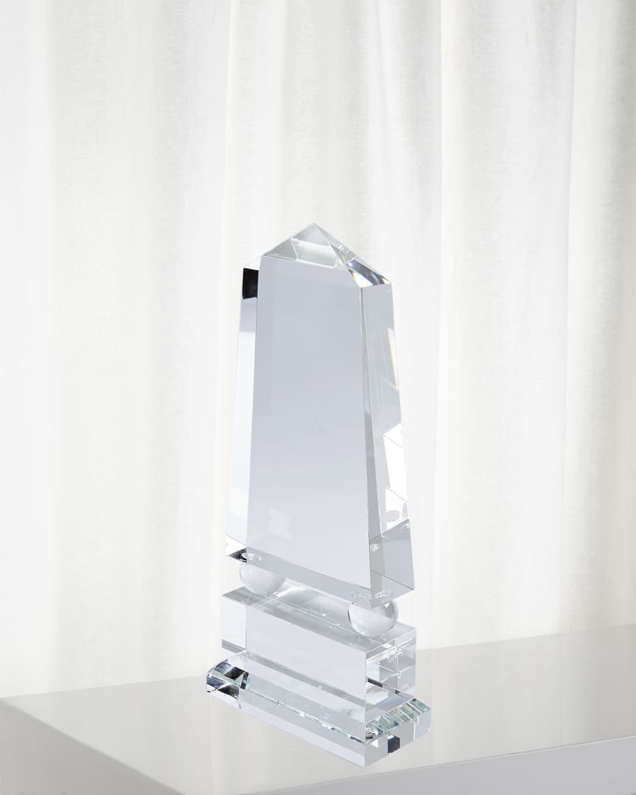 Global Views Wide Crystal Obelisk | Neiman Marcus