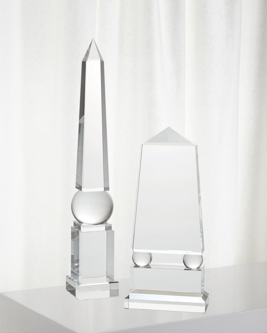 Global Views Tall Crystal Obelisk | Neiman Marcus