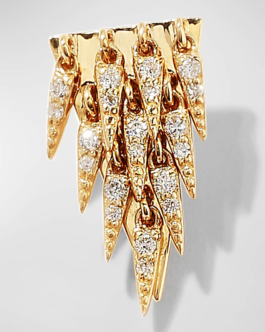 Sydney Evan 14k Diamond Cascade Fringe Earrings | Neiman Marcus