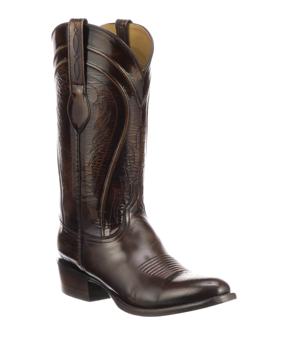 Lucchese Men's Gavin Leather Cowboy Boots (Made to Order) | Neiman Marcus
