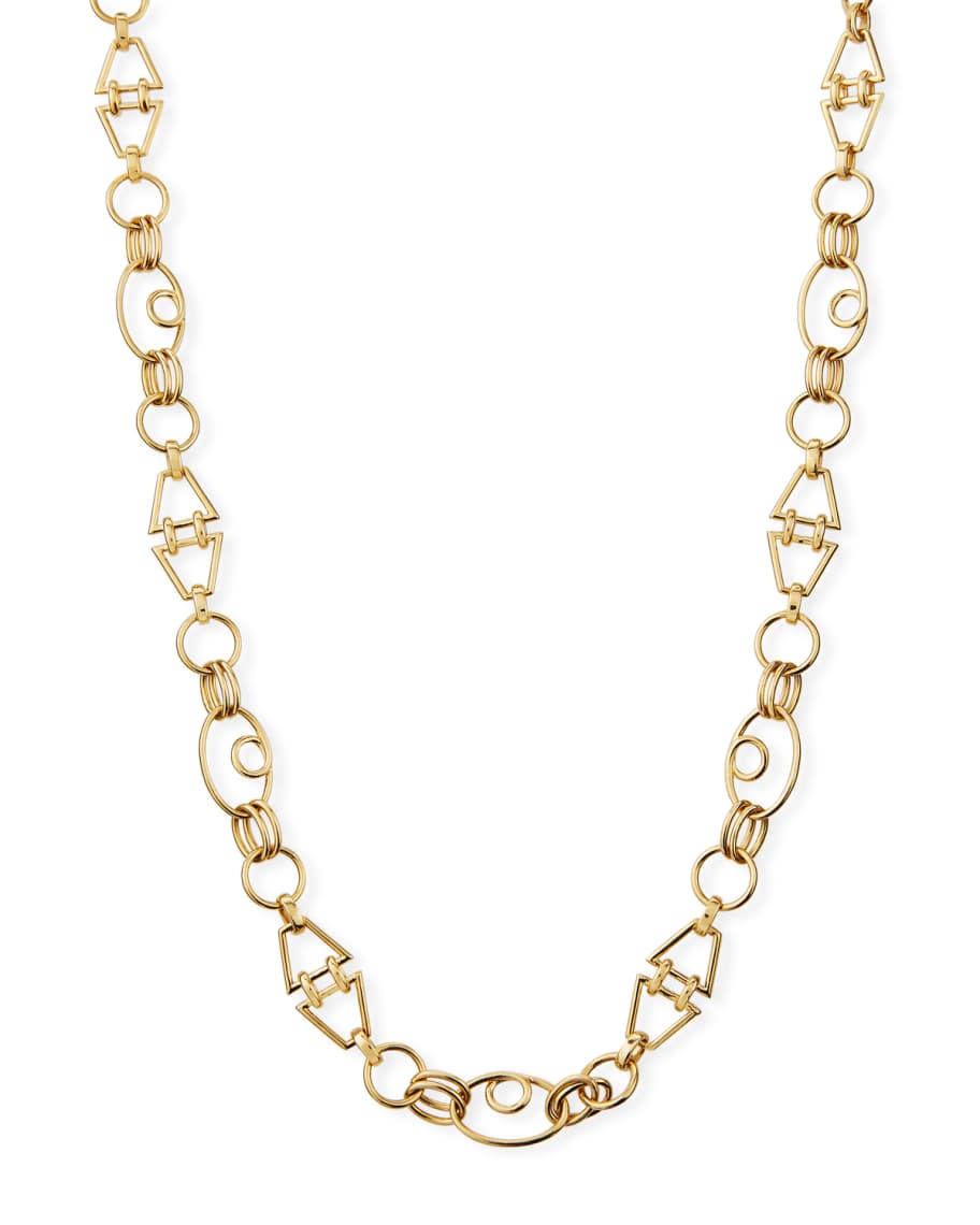 Valentin Magro 18k Gold Geometric Chain Necklace | Neiman Marcus