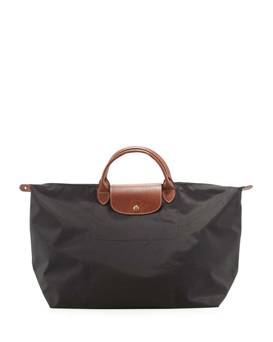 Longchamp Le Pliage Large Monogram Travel Tote Bag, Purple | Neiman Marcus