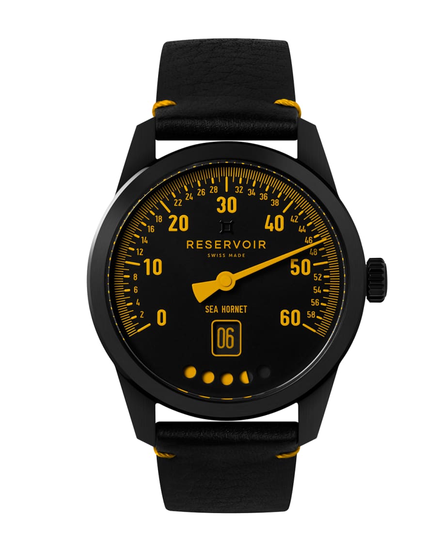 Reservoir Men's Tiefenmesser Sea Hornet Watch w/ Leather Strap | Neiman ...
