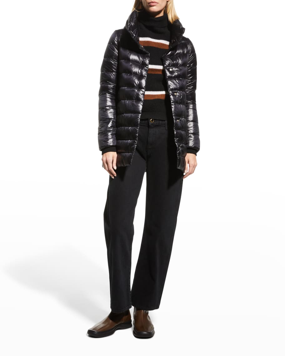 Herno Nylon Snap-Front Puffer Coat | Neiman Marcus