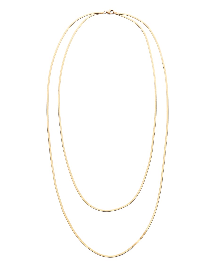 LANA Liquid Gold Double-Chain Necklace | Neiman Marcus