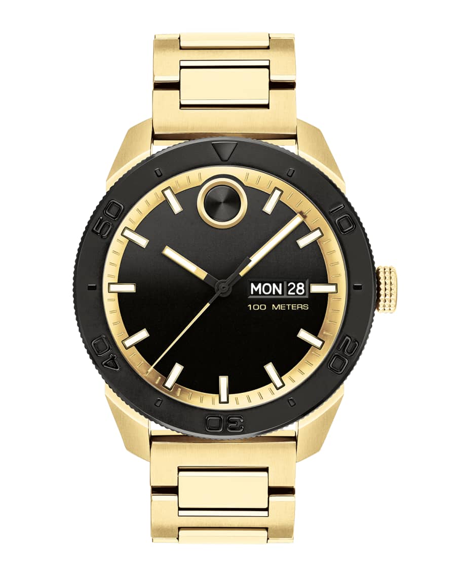 Movado Bold Men's Bold Sport Bracelet Watch, Gold | Neiman Marcus