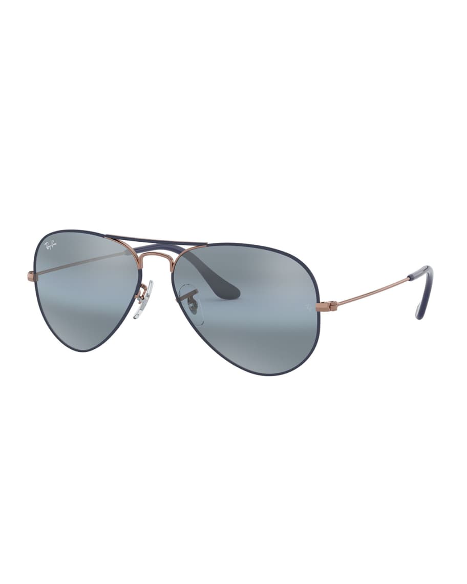 Ray-Ban Metal Mirrored Aviator Sunglasses | Neiman Marcus