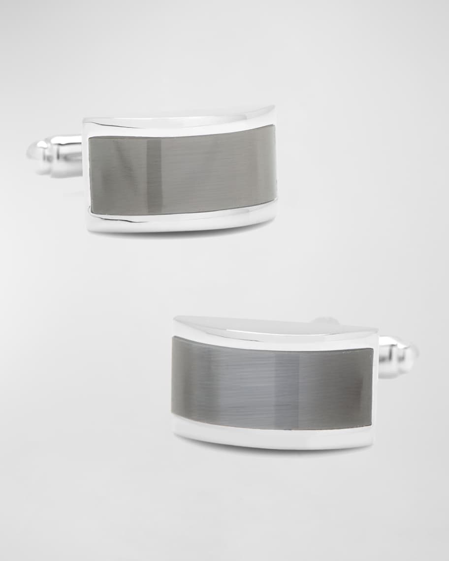 Cufflinks Inc. Gray Cat Eye Bridged Cufflinks | Neiman Marcus