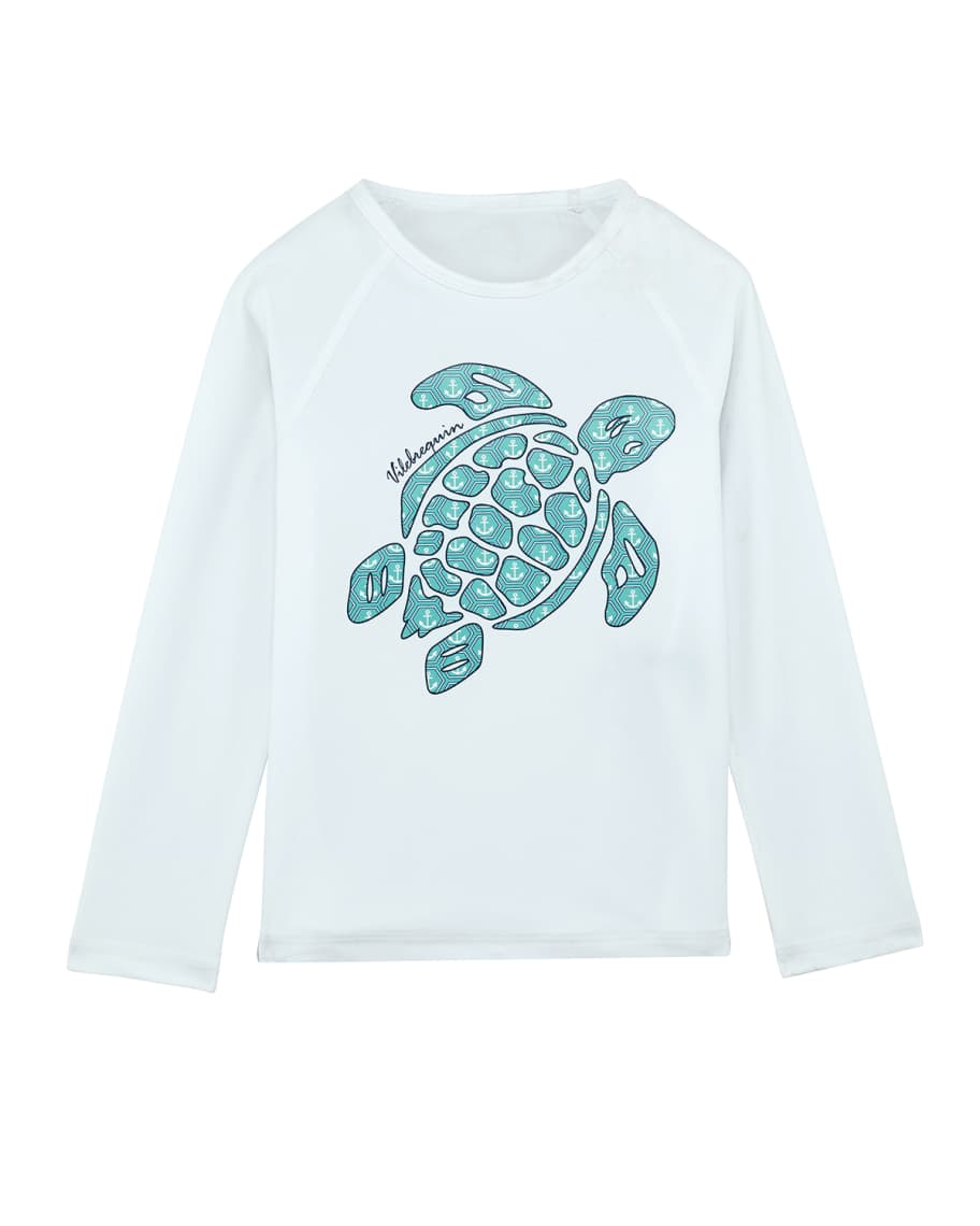 Vilebrequin Glassy Sea Turtle Rash Guard, Size 2-14 | Neiman Marcus