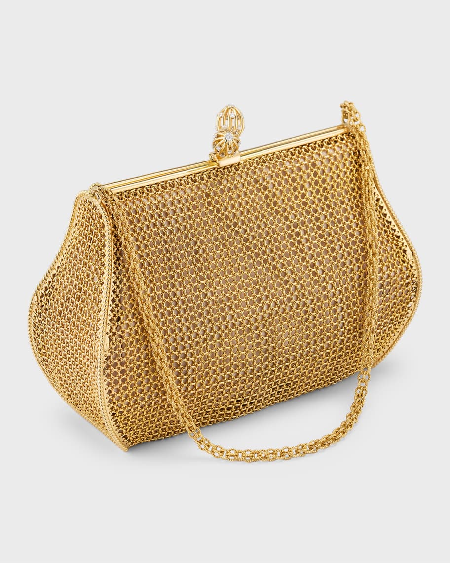 NM Estate Estate Platinum and 18K Yellow Gold Mesh Purse | Neiman Marcus