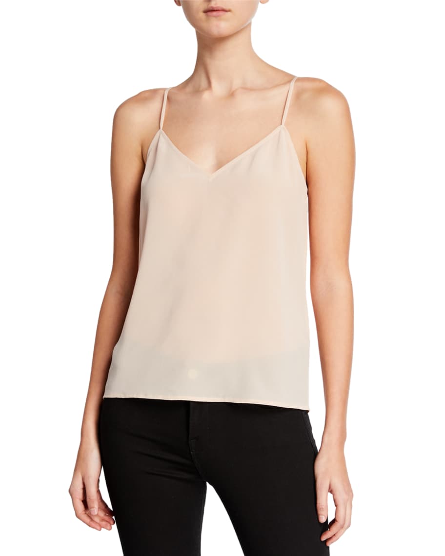 Equipment Layla Silk Spaghetti-Strap Cami | Neiman Marcus