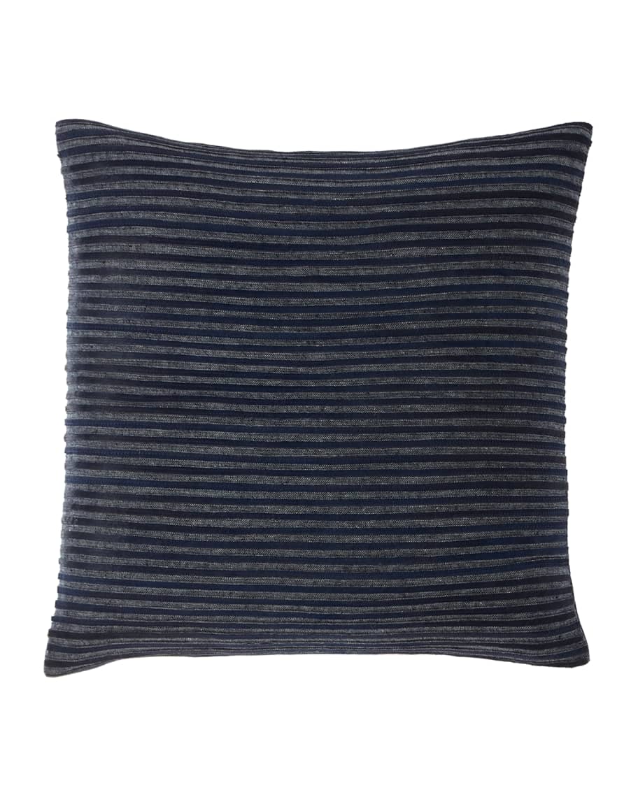 Callisto Home Twill & Linen Hide Stripe Decorative Pillow | Neiman Marcus