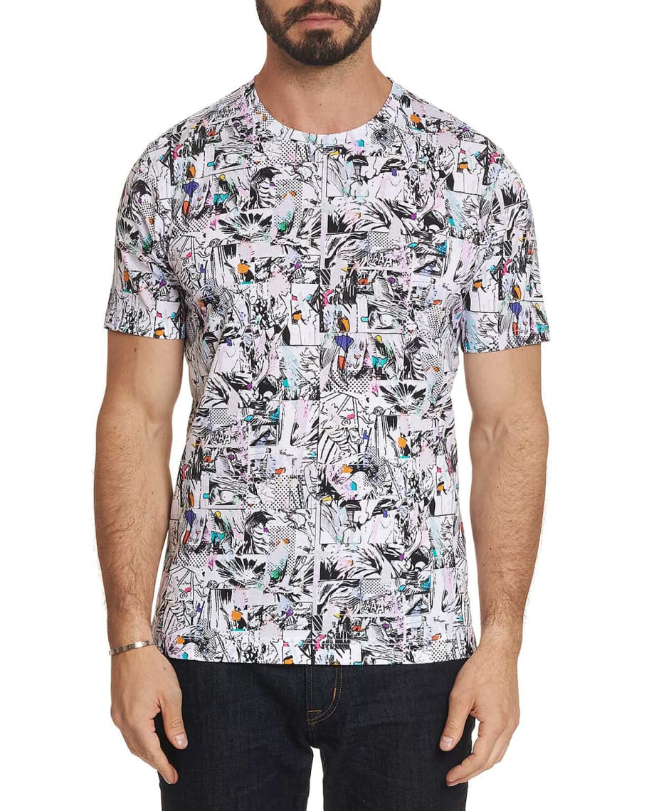Robert Graham Men's Barlos Graphic-Print T-Shirt | Neiman Marcus