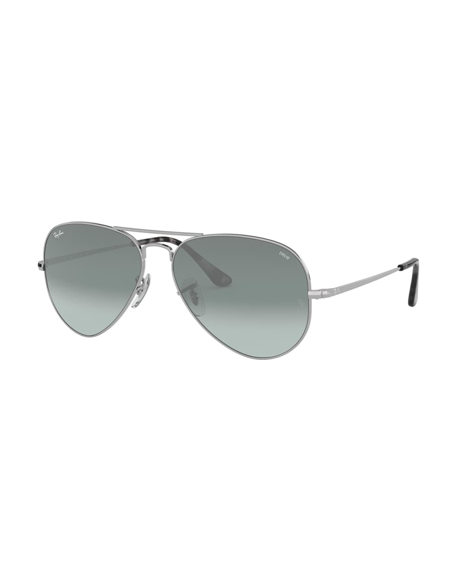 Ray-Ban Men's Evolve Polarized Gradient Metal Aviator Sunglasses ...