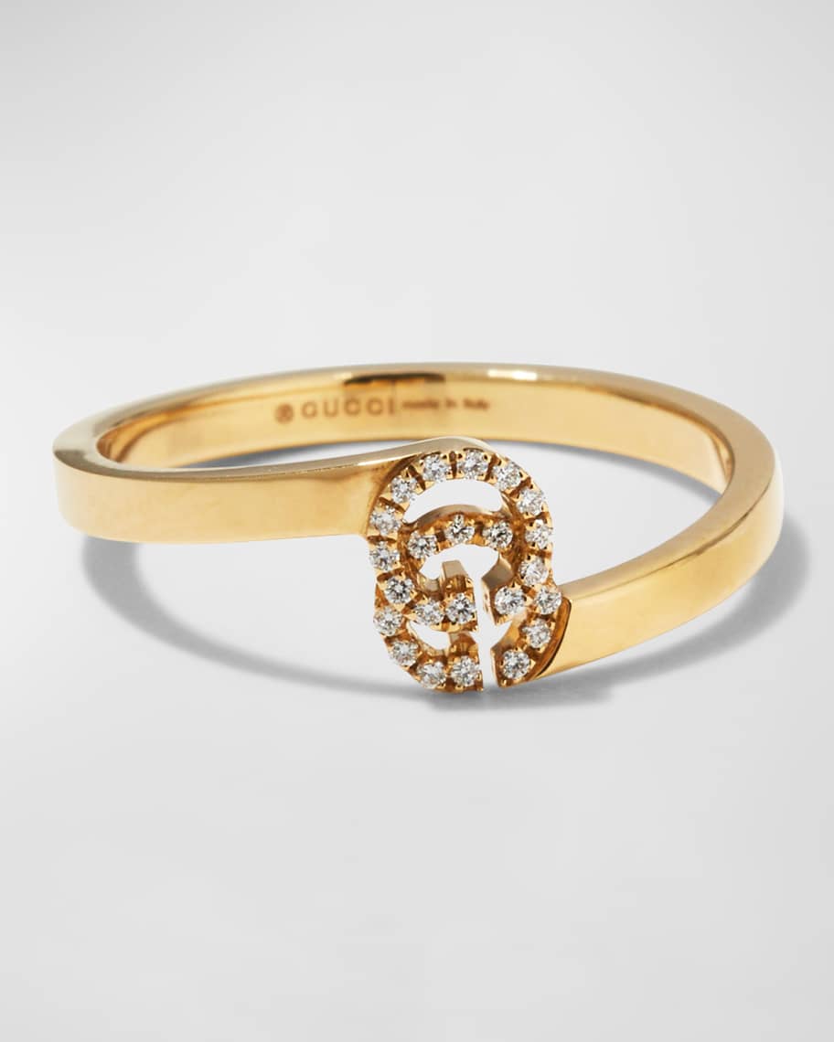 Gucci Running G Stacking Ring with Diamonds | Neiman Marcus