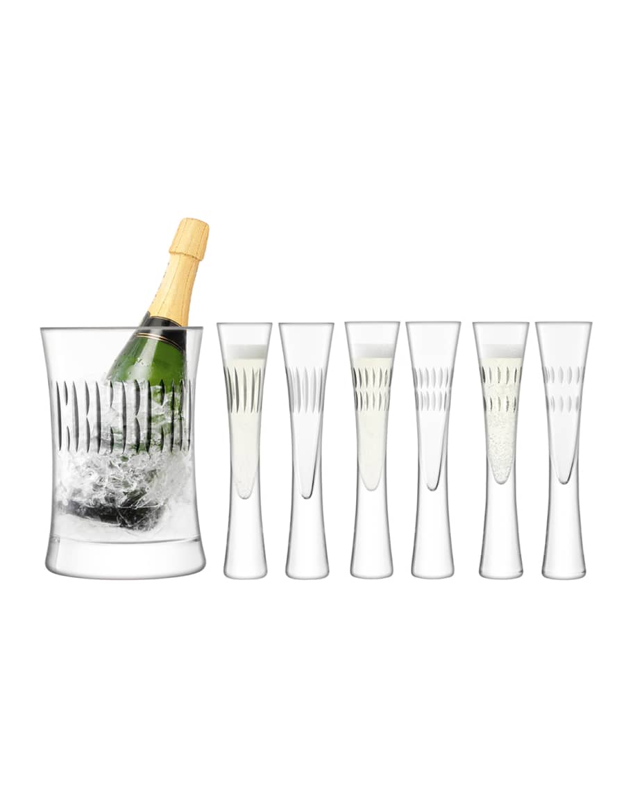 LSA Moya Champagne Flutes & Matching Champagne Bucket | Neiman Marcus