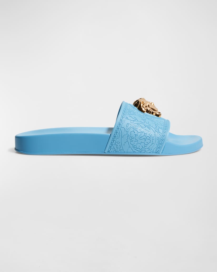 Versace Medusa Rubber Pool Slides | Neiman Marcus