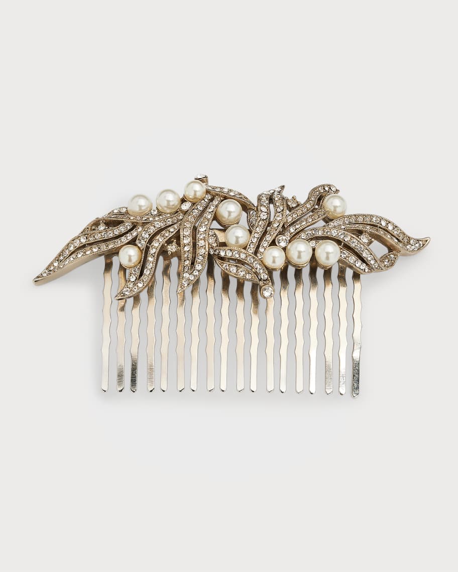 Ben-Amun Crystal & Pearly Hair Comb | Neiman Marcus