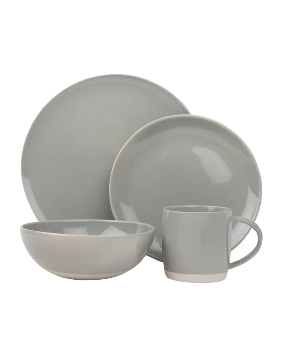 Canvas Home Llc Shell Bisque Grey 16-Piece Dinnerware Set | Neiman Marcus