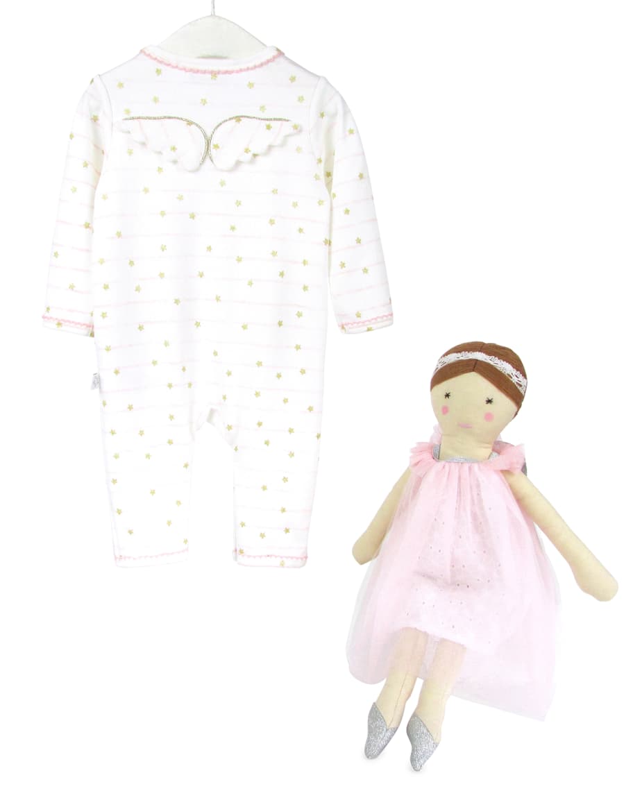 Albetta Stars & Stripes Romper & Doll Set, Size 0-12 Months | Neiman Marcus