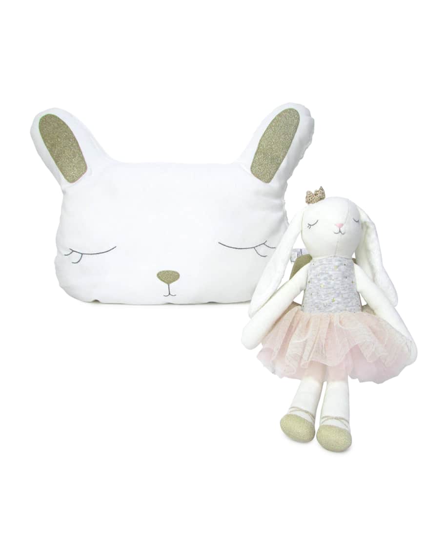 Albetta Girls' Bella Bunny Plush & Doll Set, 0-12 Months | Neiman Marcus
