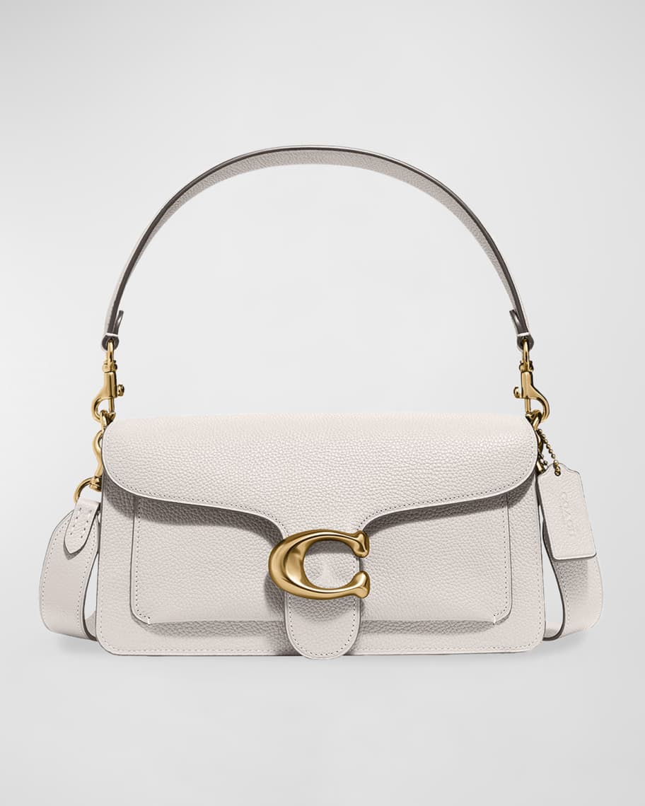 Coach Pebbled Polished Shoulder Bag | Neiman Marcus