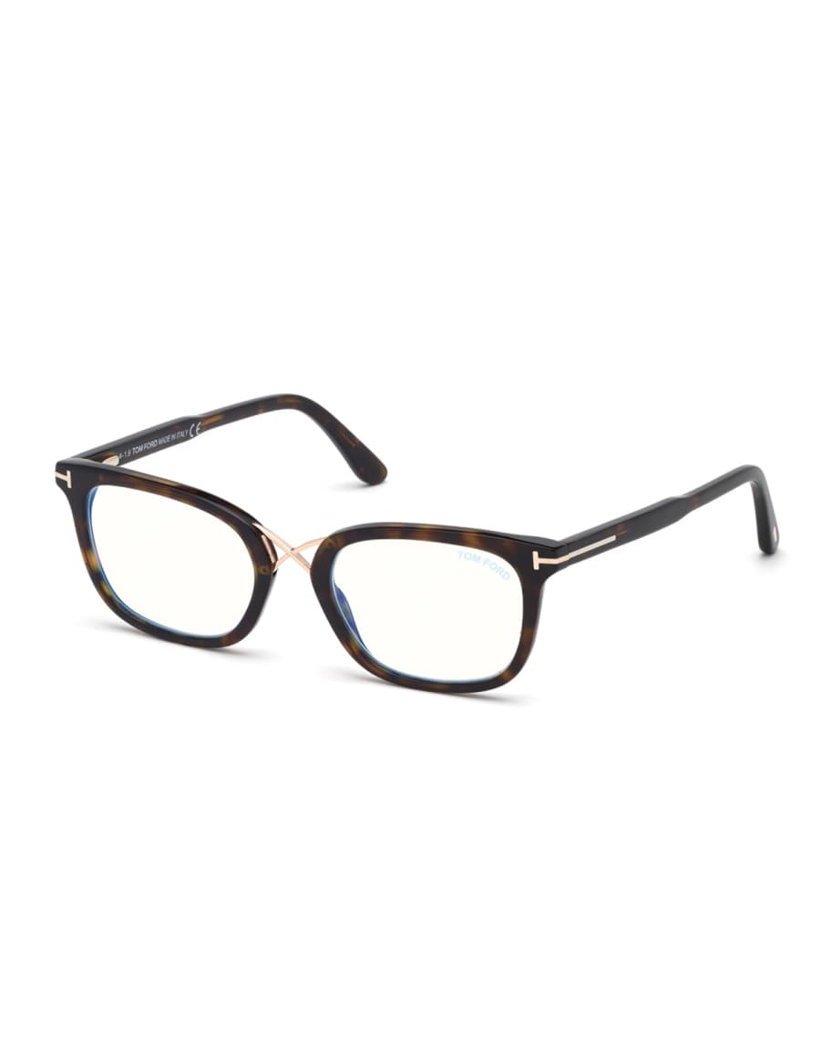 TOM FORD Blue Block Acetate Optical Frames | Neiman Marcus