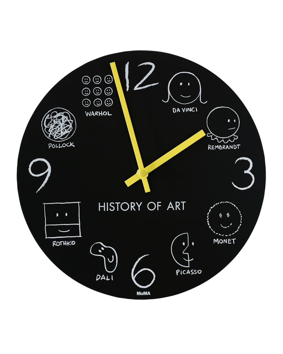 MoMA History of Art Wall Clock | Neiman Marcus