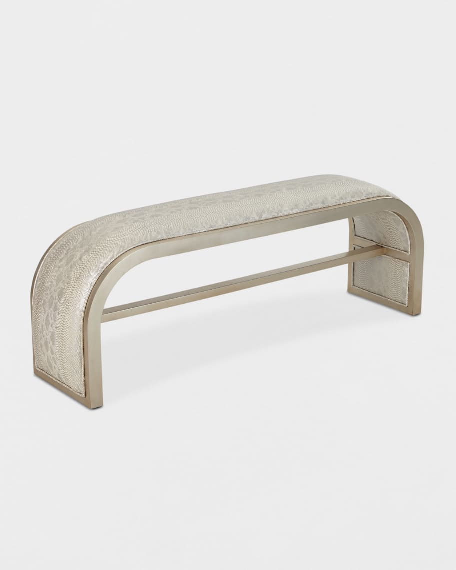 John-Richard Collection Aintree Curved Bench | Neiman Marcus