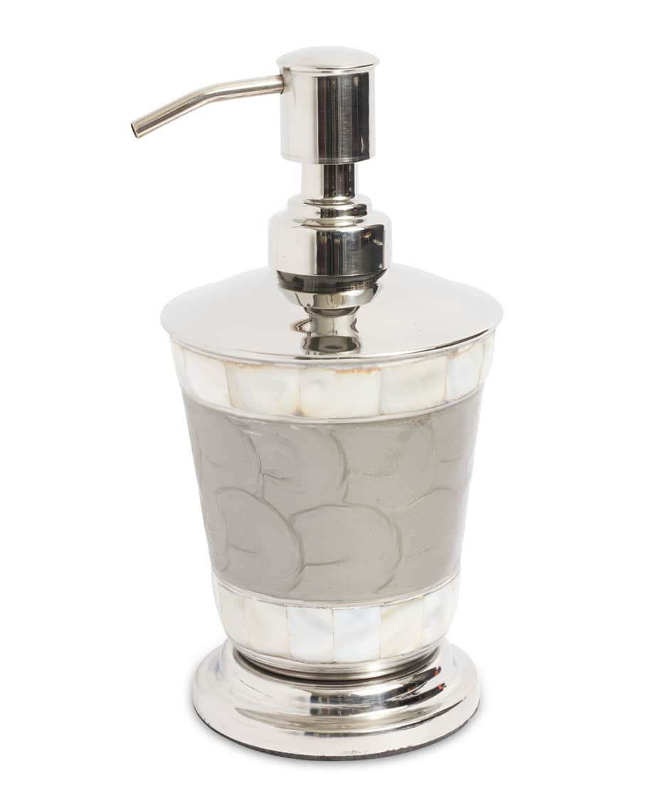 Julia Knight Classic 7" Soap/Lotion Dispenser - Platinum | Neiman Marcus